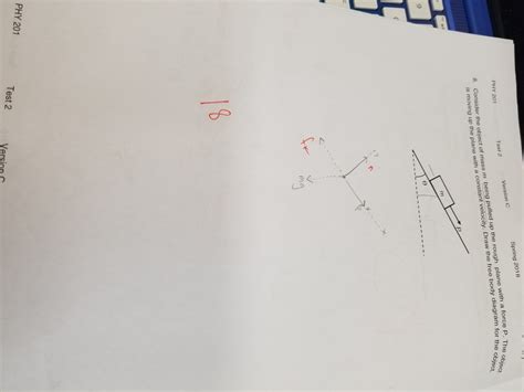 Solved Spring 2018 Version C Phy 201 Test 2 Ss M Being