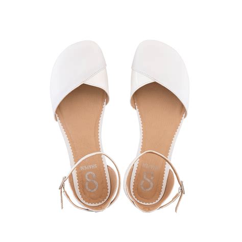 Poppy Barefoot Sandals White Shapen Barefoot