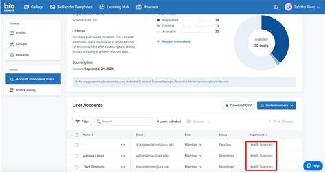 Detailed Member Management BioRender Help
