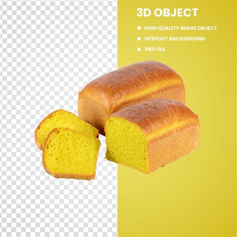 Premium Psd Cornbread Sliced Bread