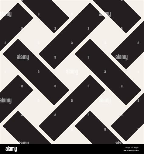 Vector Seamless Pattern Repeating Geometric Black And White Interlocking Lines Abstract