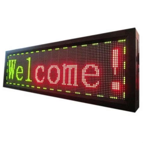 Acrylic Black Scrolling Led Signage Size Normal In Navi Mumbai Acrylic Black Scrolling Led Signage Size Normal In Navi Mumbai