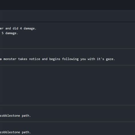 Javascript Text Based Game Engine