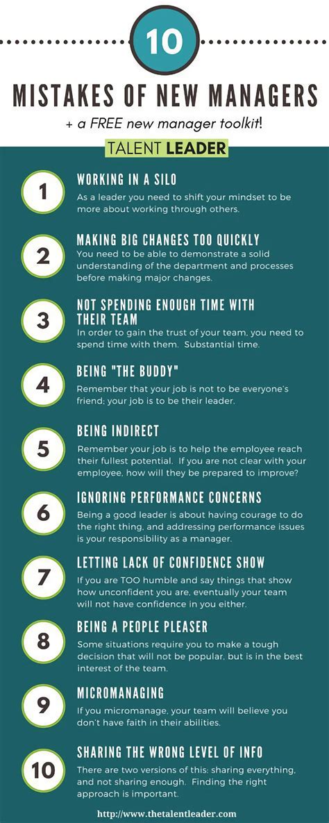 10 Mistakes Of New Managers Hrm Handbook