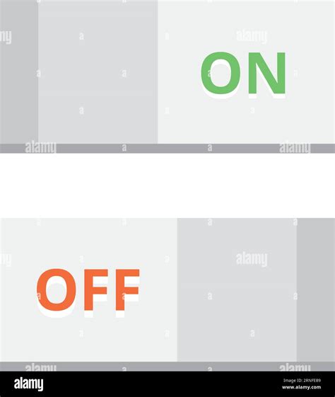 Switching Interface Eleemnt On Off Toggle Button Stock Vector Image And Art Alamy
