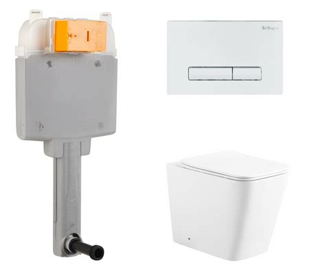 Комплект 3 в 1 смывной бачок скрытого монтажа BelBagno BB025-CS ...