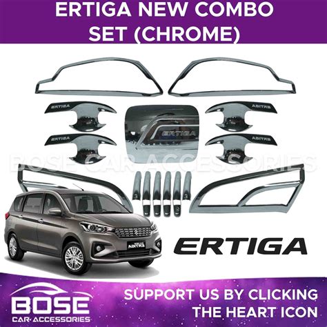 Suzuki Ertiga Garnish Cover Set Black Chrome 2019 2022 Suzuki