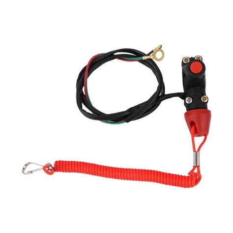 Hpdl Motorcycle Atv Tether Lanyard Emergency Kill Stop Engine Push Button Switch