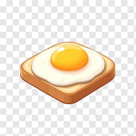 토스트 한 조각에 계란 후라이 빵 ~ 위에 젖통 Png 일러스트 및 Psd 이미지 무료 다운로드 Pngtree