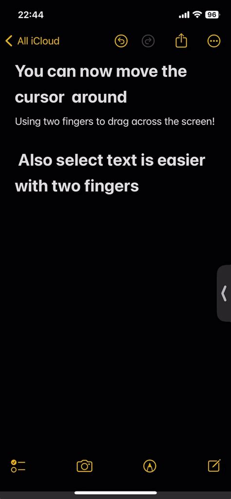 Ios 17 Db1 You Can Now Move The Cursor Around By Swiping With Two