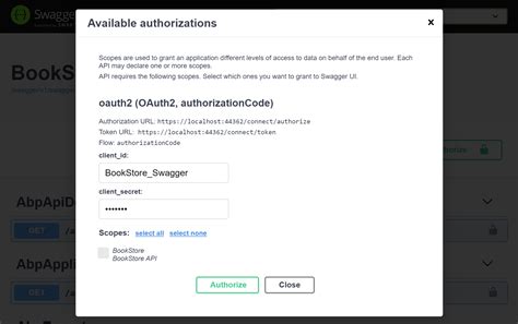 Auto Select All Scopes By Default On Swagger Authorization · Issue 7734 · Abpframeworkabp · Github