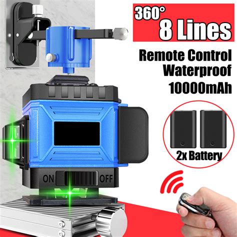 8 Lines 2d Infrared Ray Leveler Green Light Sticking Wall Floor Tile High Precision Blue Light