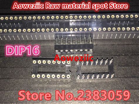 Ic Socket Ic Test Socket Round Hole Socket 16p 16 Pin Chip Seat