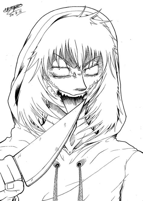 Jeff The Killer Drawing Cute At Getdrawings Free Download