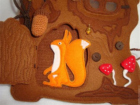 Развивающая книжка Белочкин домик в интернет магазине на Ярмарке Мастеров Кубики и книжки