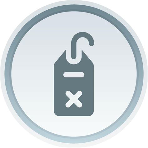 Delete Tag Solid Button Icon Vector Art At Vecteezy