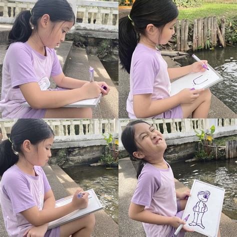 ยิ่งโตยิ่งสวย เปิดภาพ น้องมายู ลูกสาว หนุ่มกรรชัย นั่งวาดรูปเล่นข้างบ้าน