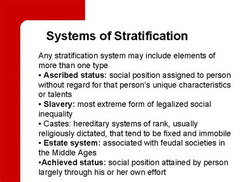 Chapter 11 Stratification And Global Inequality Key Terms