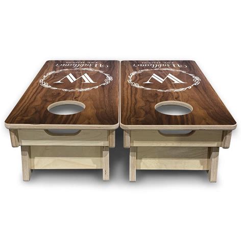 Wreath Letter Mini Or Vacation Size Cornhole Boards Cornhole Solutions