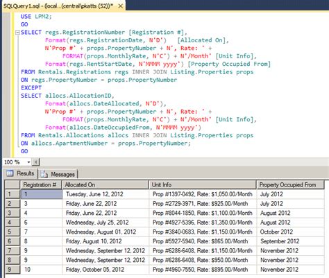 Microsoft Sql Server Lesson 32 Intersections Of Records