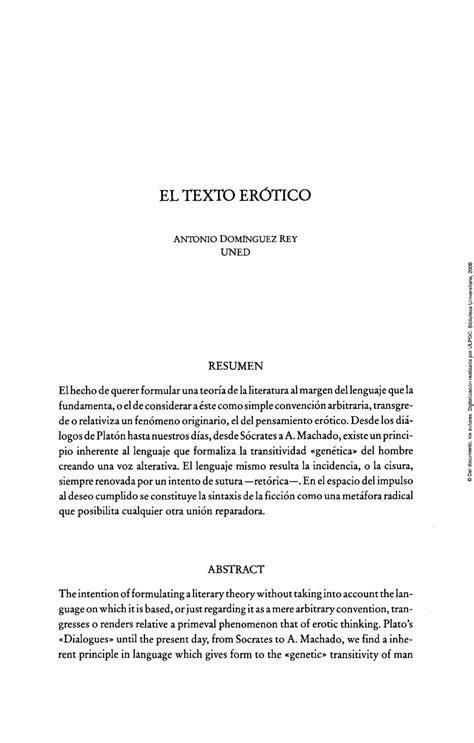Pdf El Texto Er Tico