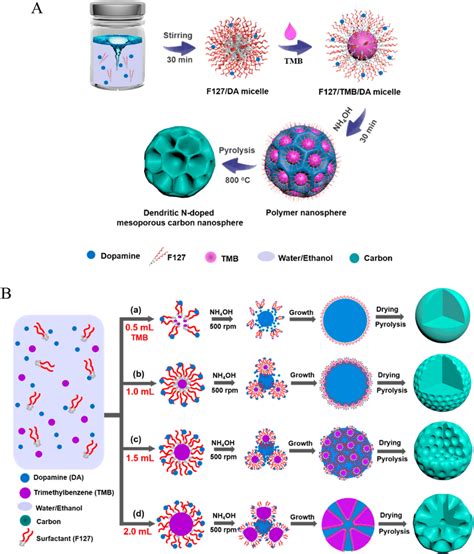A Synthesis Procedure For The Dendritic N Doped Mesoporous Carbon Download Scientific Diagram