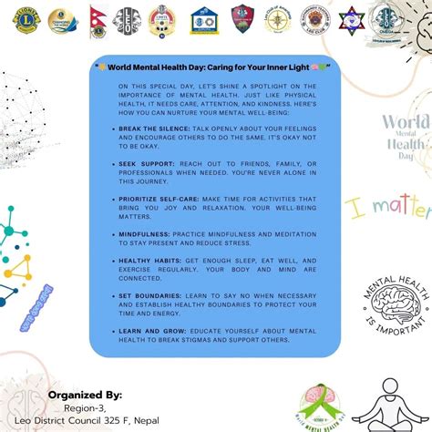 Mentalhealthday Chabahil City Leo Club