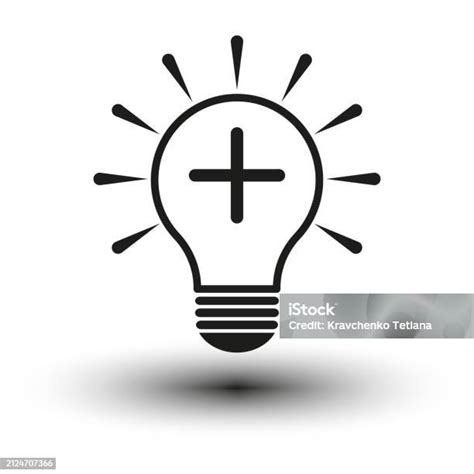 더하기 기호가 있는 전구 긍정적 인 아이디어의 개념 창의성과 혁신의 상징 벡터 일러스트 레이 션입니다 주당순이익 10 개념에 대한 스톡 벡터 아트 및 기타 이미지 Istock