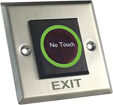 generic no touch stainless steel door exit switch touch free exit push