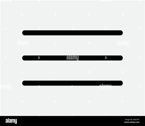 Three Line Menu White Icon