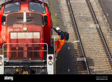 Engine Driver With Locomotive Class 296 Diesel Locomotive Mannheim