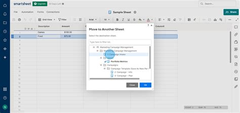 How To Move A Row Or Column To Another Sheet In Smartsheet