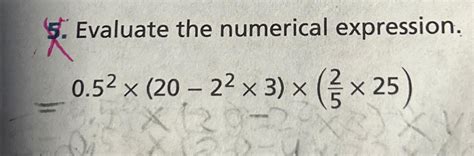 Solved Evaluate The Numerical