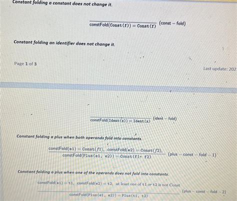 Solved Constant Folding Is An Operation That Compilers Often
