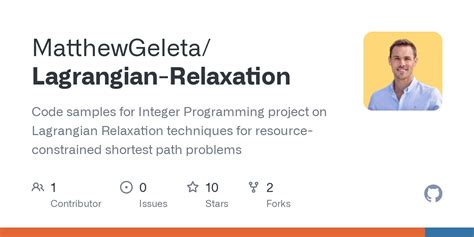 Github Matthewgeletalagrangian Relaxation Code Samples For Integer Programming Project On
