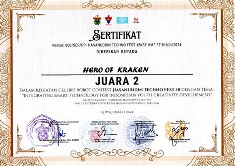 Muhammad Fadel Hasyim On Linkedin Celebesrobotcontest2024