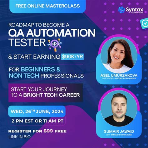Join Our Webinar On Automation Testing Syntax Technologies Posted On The Topic Linkedin