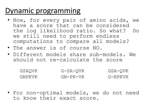 Ppt Sequence Alignment By Dynamic Programming Powerpoint Presentation Id6249884