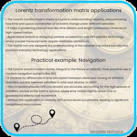 Lorentz Transformation Matrix Special Relativity Physics And Time