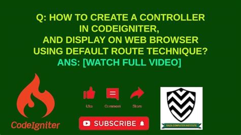 Create Controller In Codeigniter Codeigniter Tutorial Raza Computer Muhammad Shuayb Qadri