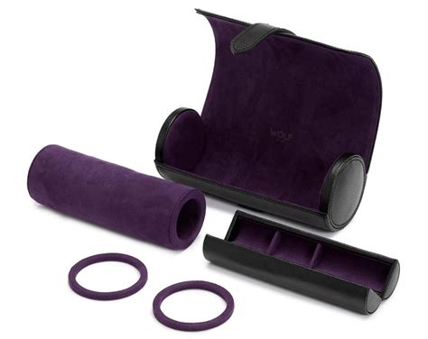 Wolf Blake Black Leather Watchbox 305028 Ethos Watch