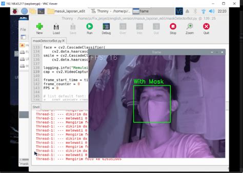 Detected Using A Mask The Telebot Library Is Used To Connect The Api Download Scientific