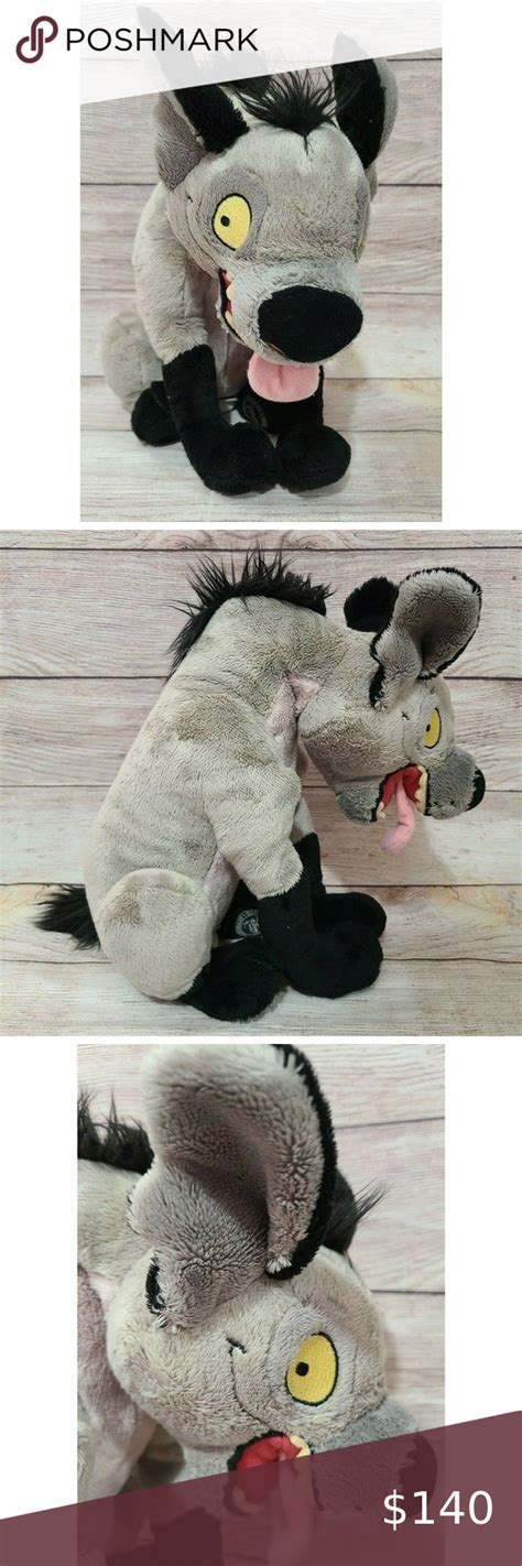 Disney Store Exclusive Plush Ed Hyena Stuffed Animal The Lion King Gray