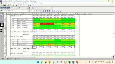 Oracle Reports 12c In Hindi Manually Add Summary Column In Matrix With