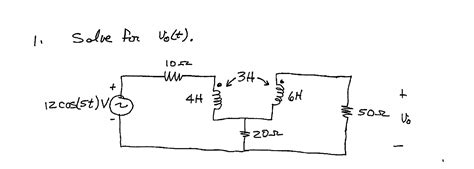 Solved Solve For V0 T Chegg Com