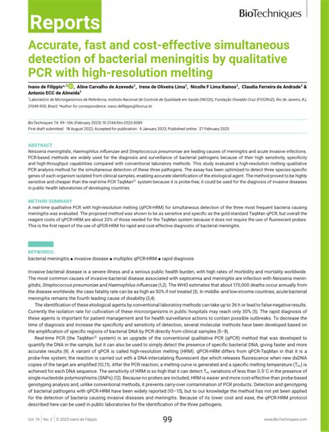 Pdf Accurate Fast And Cost Effective Simultaneous Detection Of