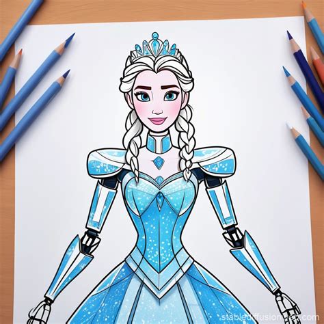 How To Draw Elsa Cartoon