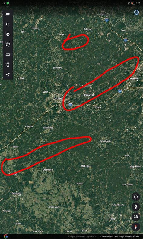 Are These Faint Lines Tornado Paths Rgeography