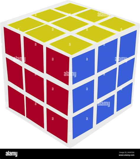 Rubiks Cube Illustration Vector On A White Background Stock Vector Image And Art Alamy