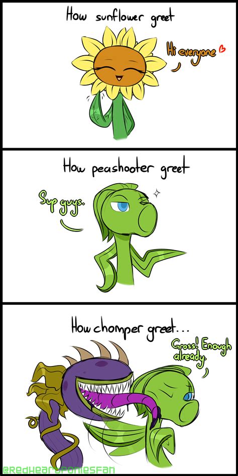 How Plants Greet Each Other Plants Vs Zombies Know Your Meme